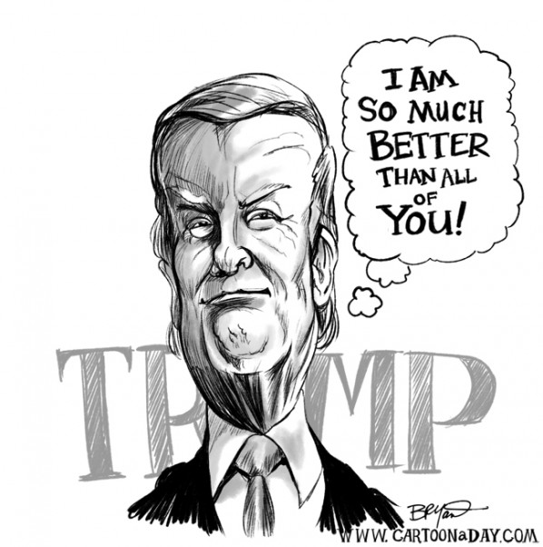 Donald Trump For President Caricature Cartoon Donald Trump For President Caricature Cartoon